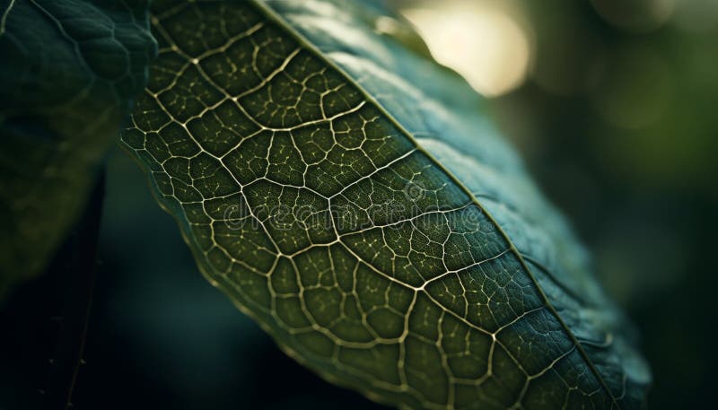 Vibrant Leaf Veins Showcase Growth in Nature Abstract Patterns ...