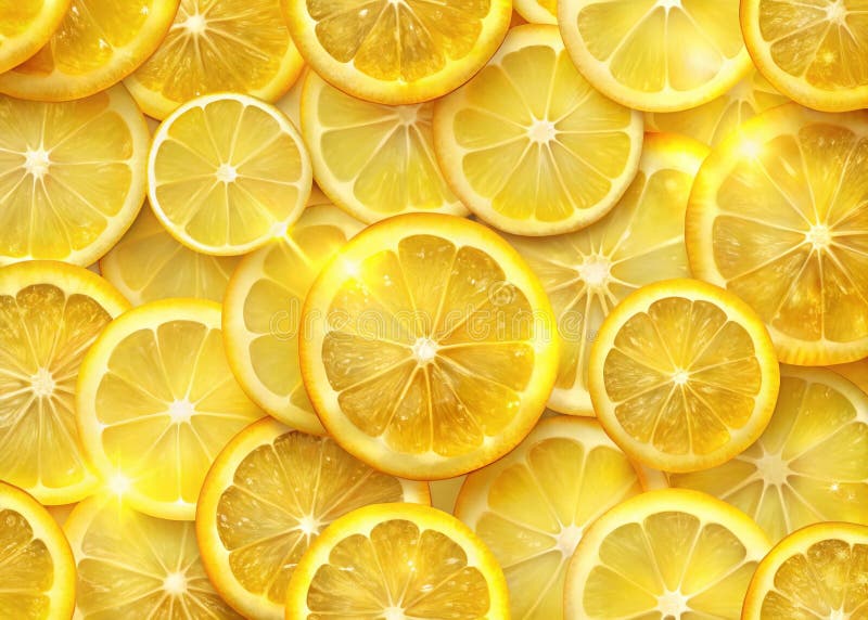 Vibrant Lemon Slice Pattern a Fresh Summery Background for Your Next ...