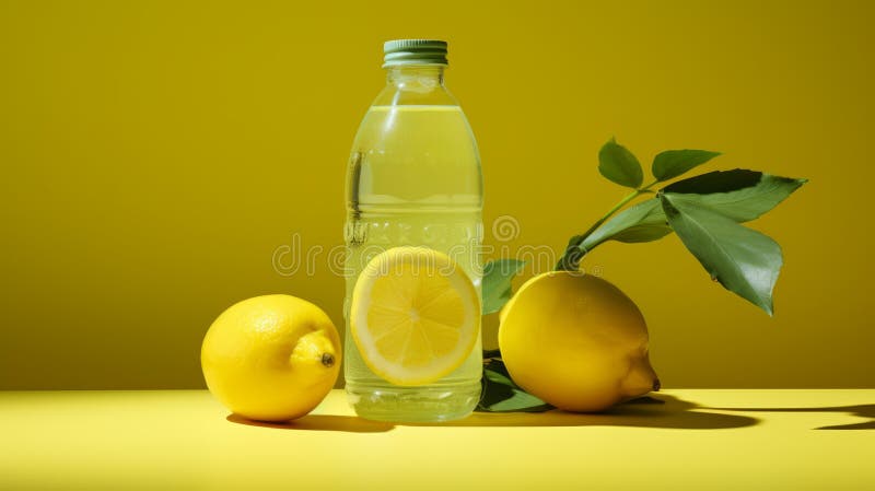 Vibrant Lemonade Product Photography with Organic Compositions Stock ...