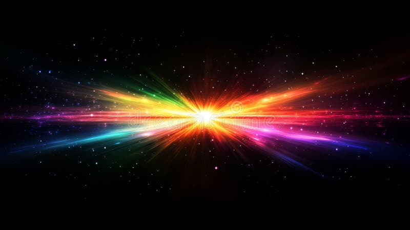 Vibrant Light Beams Emanating from a Wormhole in Dark Space, Surrounded ...