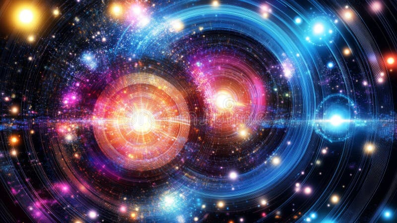 Vibrant Light and Color Interplay Evoke a Sense of Energy and ...