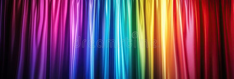 Vibrant Light Curtains in an Array of Colors Creating a Stunning ...