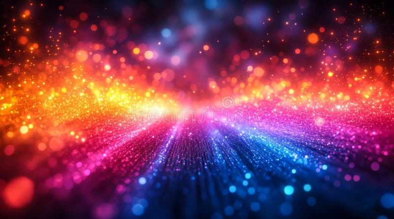 Vibrant Light Patterns Shine Stock Image - Image of lively, abstract ...