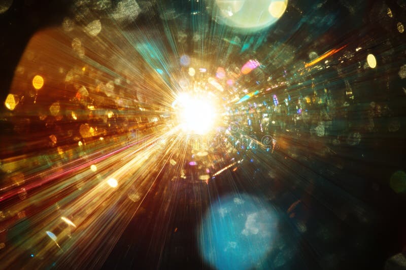 Vibrant Light Rays Burst Forth Creating a Stunning Visual Explosion in ...