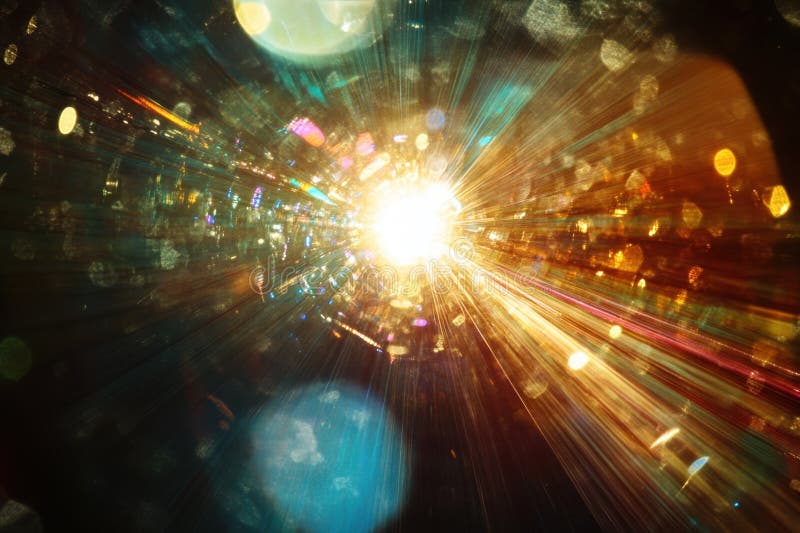 Vibrant Light Rays Burst Forth Creating a Stunning Visual Explosion in ...