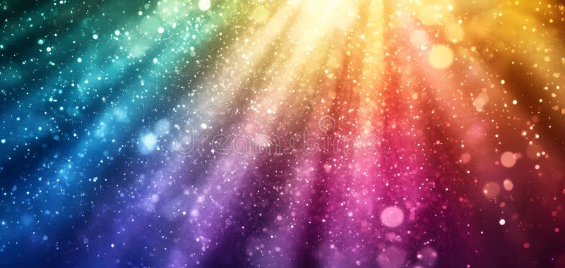 A Spectacular Display of Colorful Rays Illuminating a Mystical ...