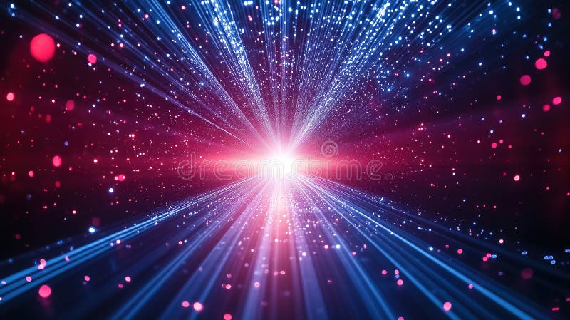 Vibrant Light Rays and Sparkling Particles Create a Mesmerizing Display ...