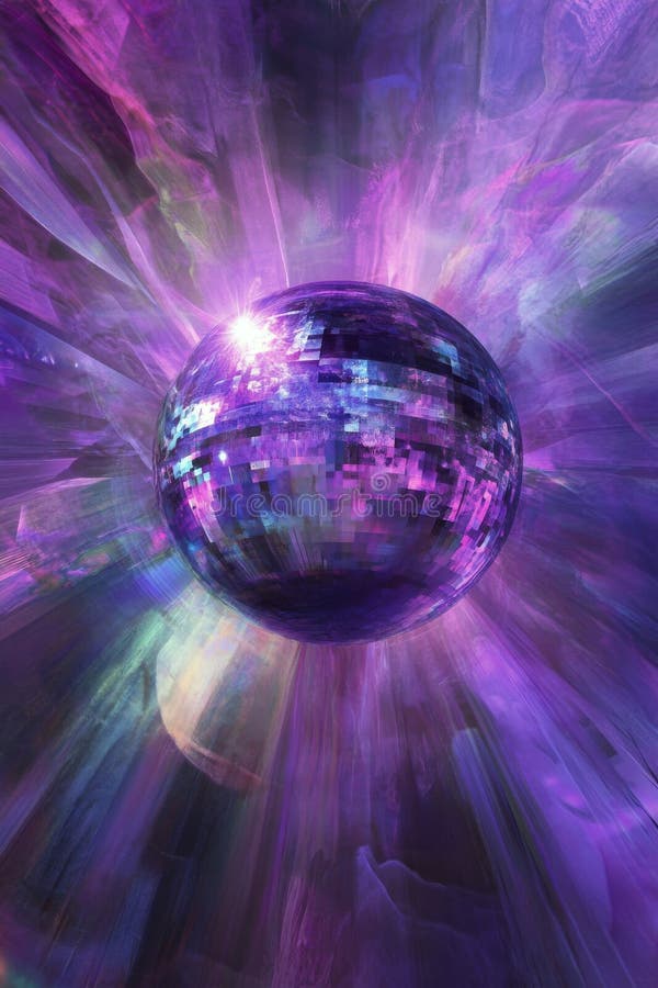 Vibrant Light Reflections from a Modern Lamp Showcasing Colorful ...