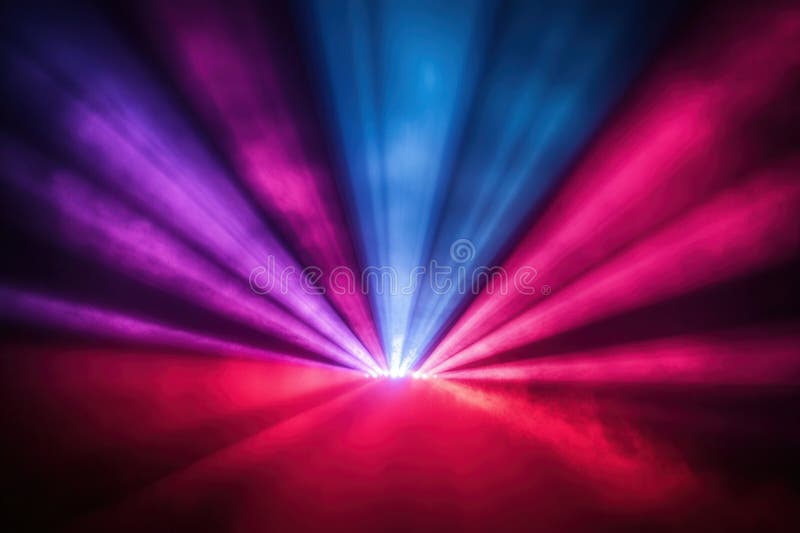 Vibrant Light Show Displaying Colorful Rays in an Abstract Environment ...