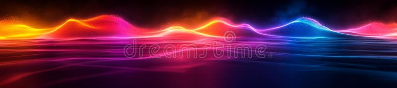 Vibrant Light Trails Creating a Dynamic Colorful Abstract Dance Floor ...