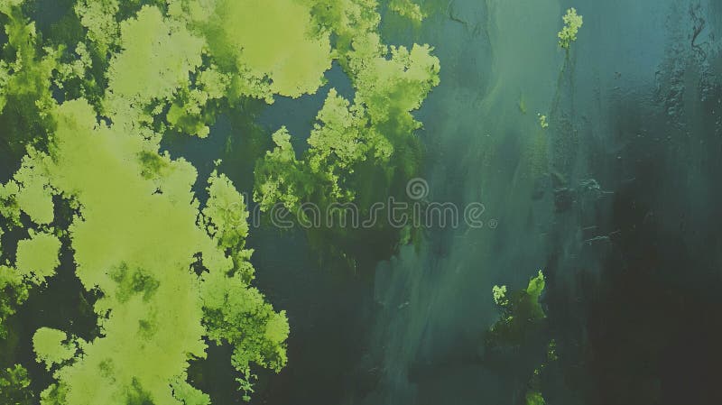 Vibrant Lime Green Moss Texture on Rough Surface Stock Illustration ...