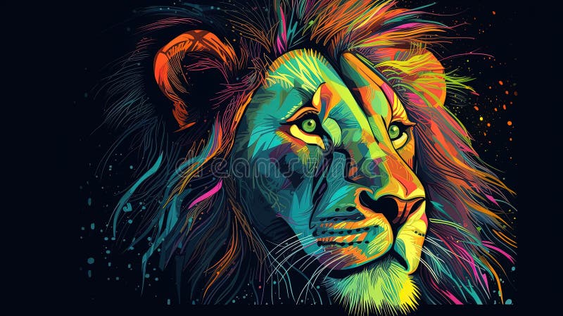 Vibrant Lion Stock Illustrations – 849 Vibrant Lion Stock Illustrations ...