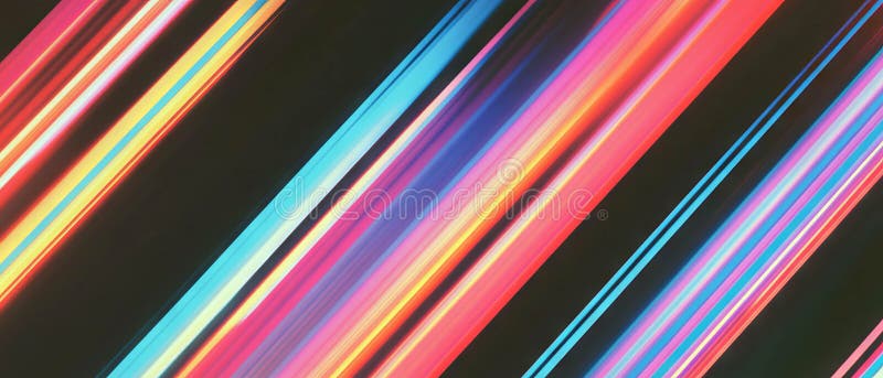 Vibrant Line Texture Overlay with Colorful Hues on Black Background ...