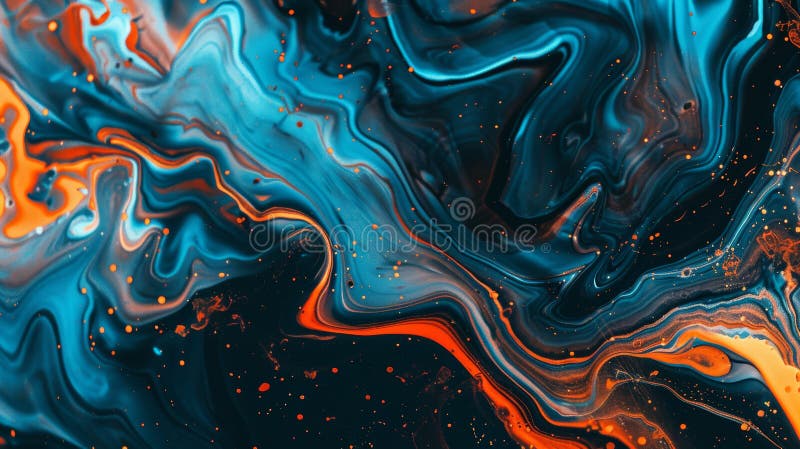 Vibrant Liquid Background for Presentation Generative AI Stock ...