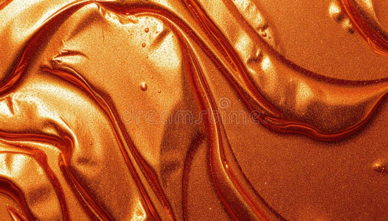 Vibrant Liquid Copper Background with Smooth, Flowing Textures and ...