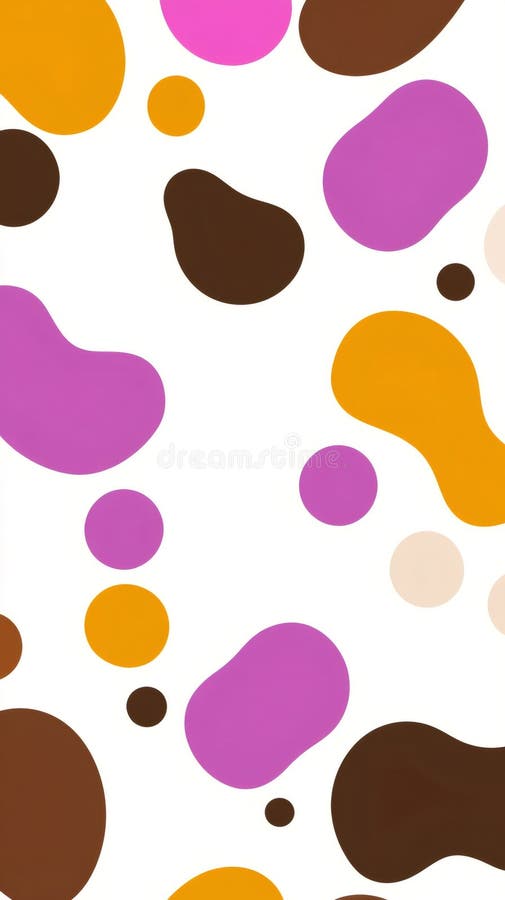 Colorful Fluid Organic Shapes Creating a Dynamic and Playful Design ...