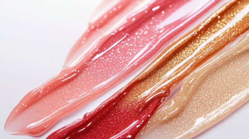Vibrant Liquid Swatches on Surface Stock Photo - Image of colors ...