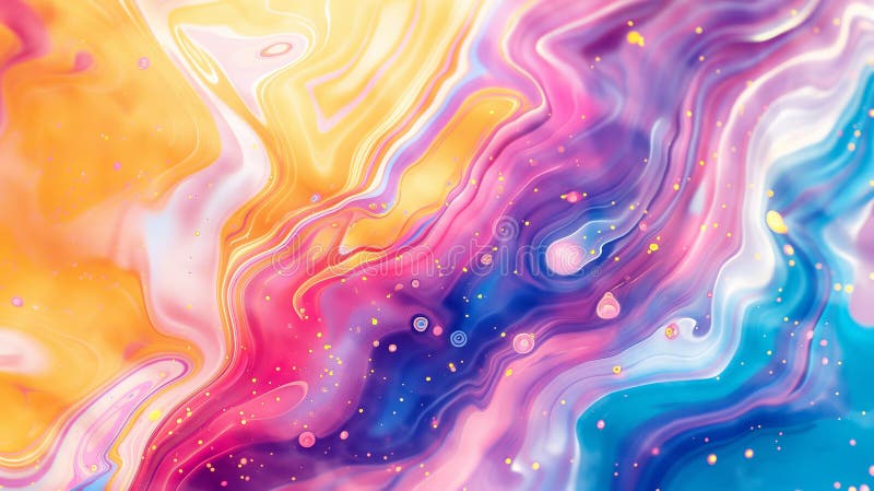 Vibrant Liquid Swirls Stock Image Image Of Playful 312346363