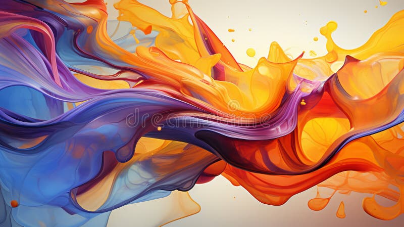 Vibrant Liquid Symphony stock illustration. Illustration of mesmerizing - 286594980
