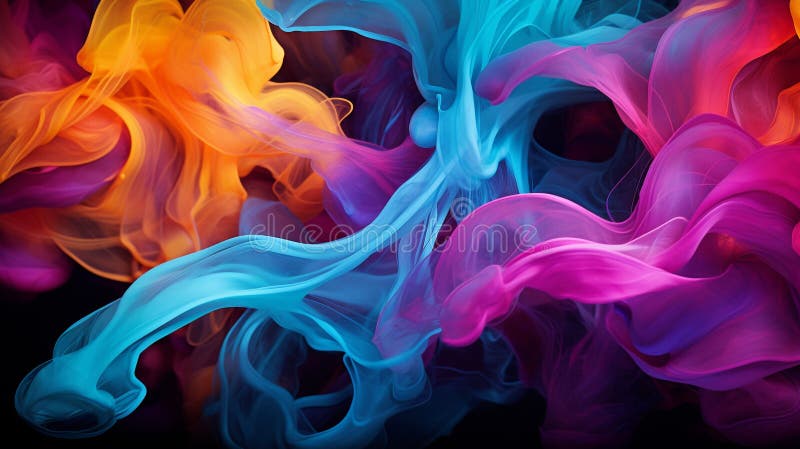 Vibrant Liquid Symphony stock illustration. Illustration of wonder - 286594997