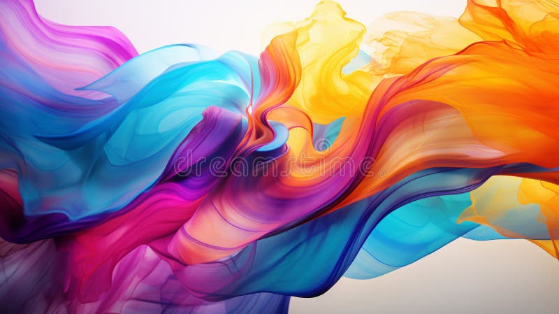 Vibrant Liquid Symphony stock illustration. Illustration of colorful - 286595012