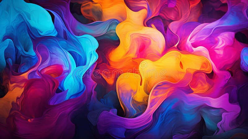 Vibrant Liquid Symphony stock illustration. Illustration of ...
