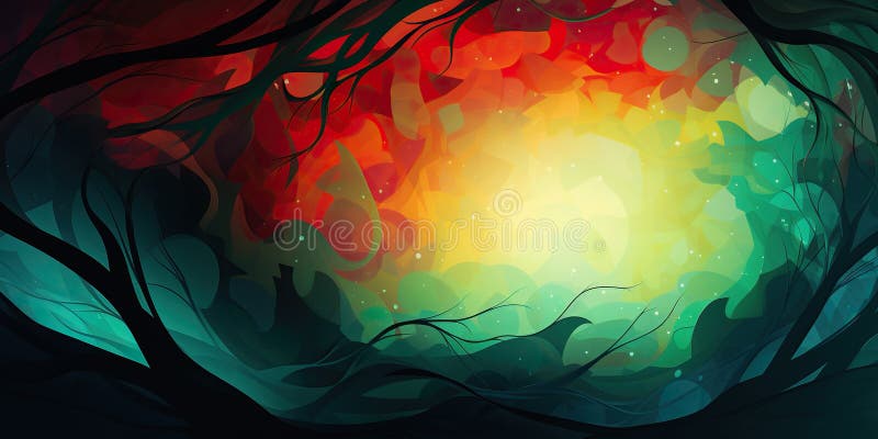 A Vibrant and Lively Abstract Nature Background, Bursting with an Array ...