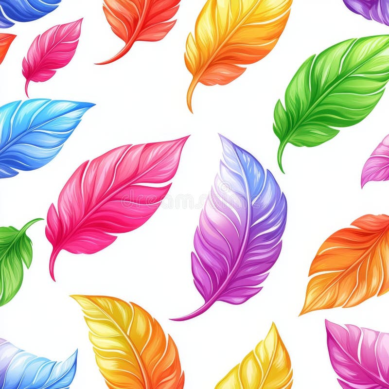 A Vibrant and Lively Design is Formed by a Seamless Pattern of Diverse ...