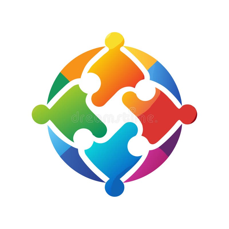 Teamwork Puzzle Logo Stock Illustrations – 13,776 Teamwork Puzzle Logo ...