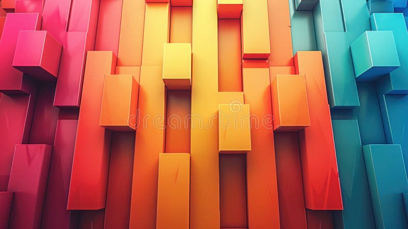 Vibrant Looping Abstract Vertical Colorful Background Design Stock ...