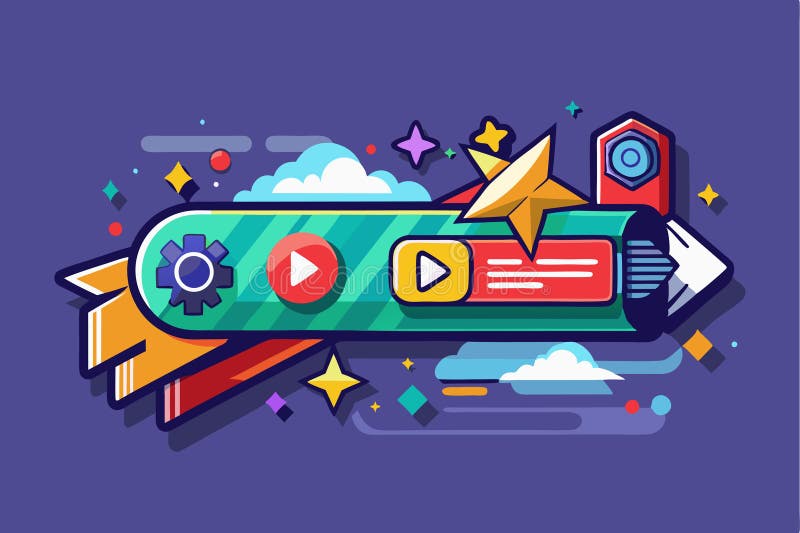 A Vibrant Lower Third Design with Engaging Graphics Featuring Icons and ...