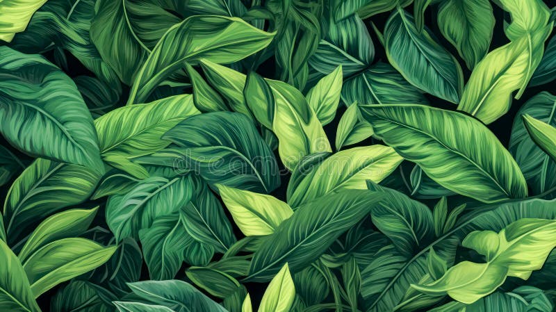Vibrant and Lush, this Tropical Background Features an Array of Jungle ...