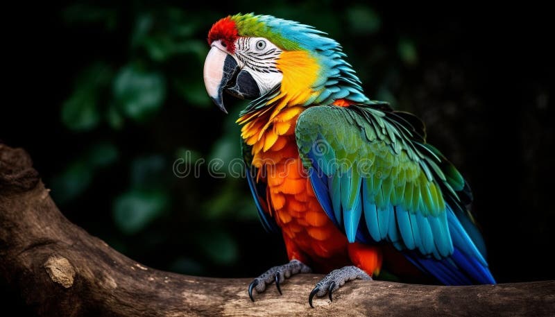 Macaw Perching Stock Illustrations – 845 Macaw Perching Stock ...
