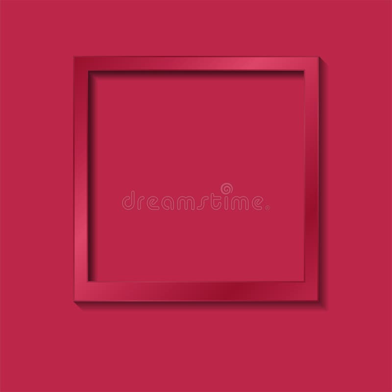 Vibrant Magenta Instant Photo Frame Background Stock Vector ...