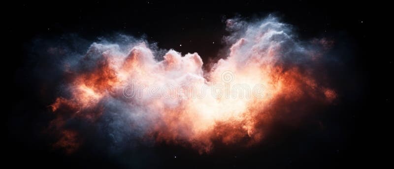 Vibrant Magic Aura Effect Radiating from a Black Background with ...