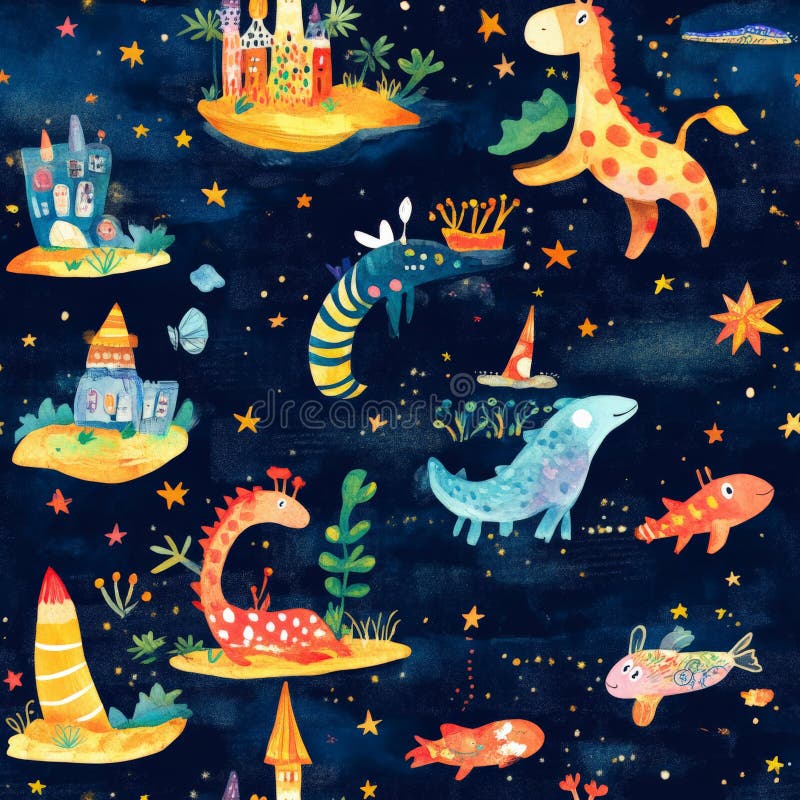 A Vibrant Magic Pencil Pattern Where Whatever Kids Draw Comes To Life ...