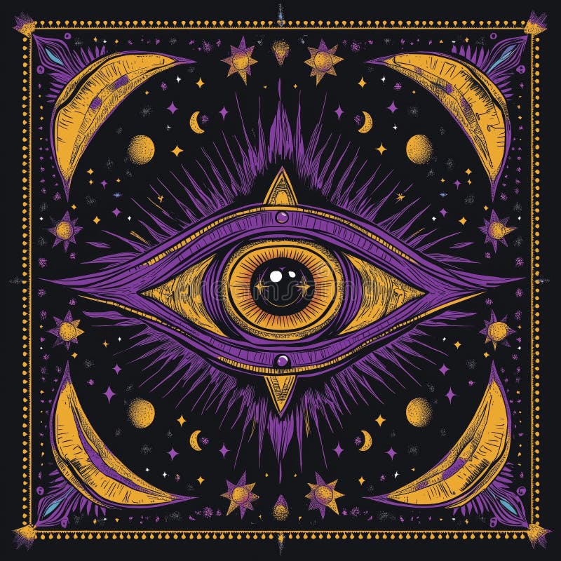 Celestial Gold Cosmic Tapestry Ai Generated Stock Photos - Free ...