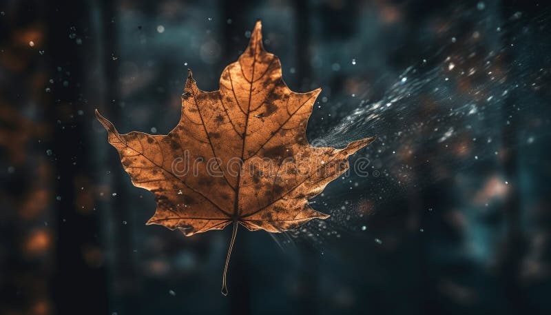 Vibrant Maple Tree in Autumn Forest Beauty Generative AI Stock Photo ...