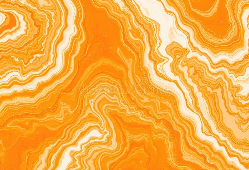 Vibrant Marble Texture Featuring Rich Orange and White Swirls Stock ...