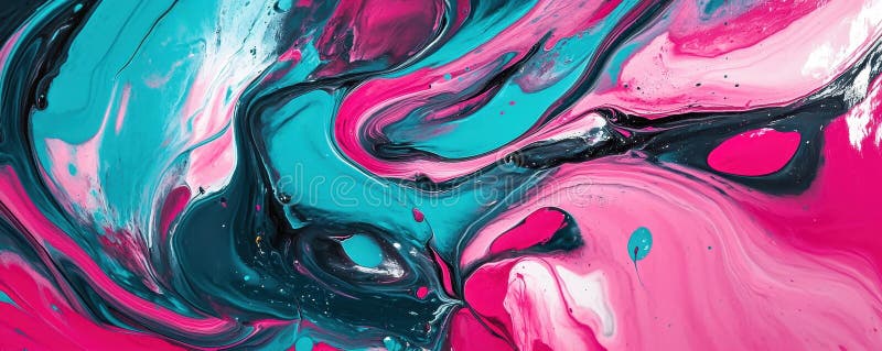 Vibrant Marbled Composition in Bright Colors Stock Illustration ...