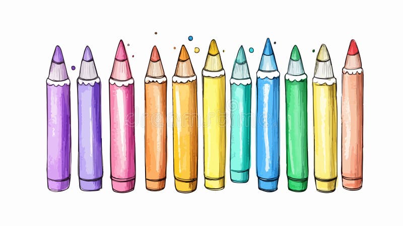 Vibrant Marker Colored Illustration Vector Artwork for Graphic Design ...