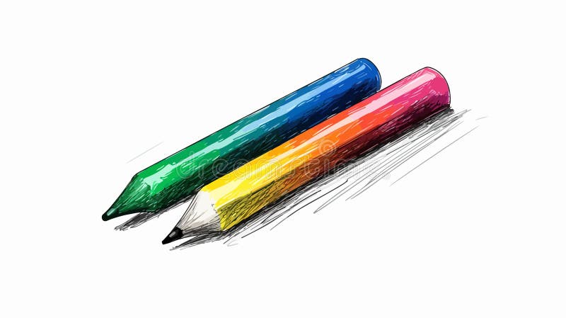 Vibrant Marker Colored Illustration Vector Artwork for Graphic Design ...