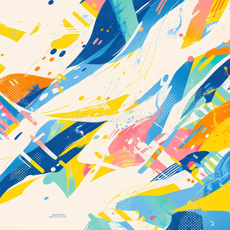 Vibrant Marker Scrawl stock illustration. Illustration of creative ...