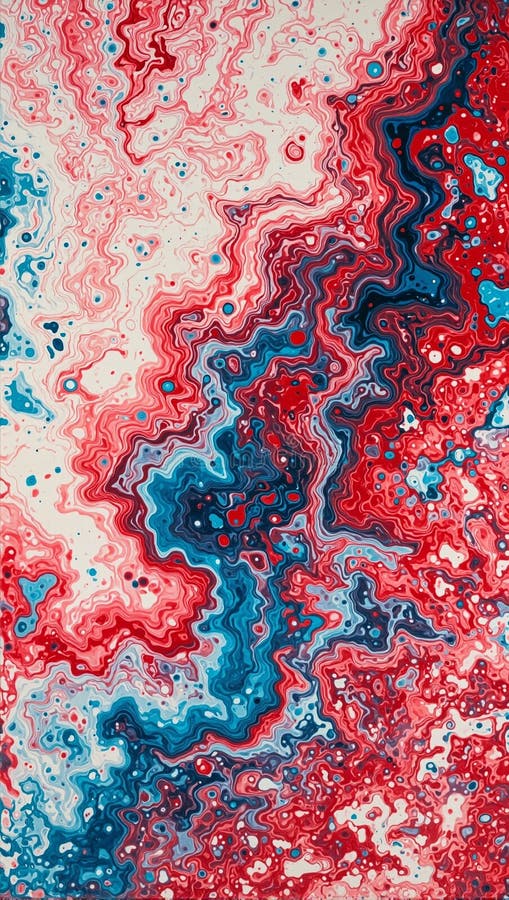 Vibrant Melted Wax Forms Abstract Patterns on Surface Stock ...