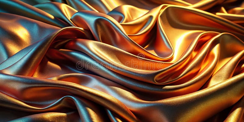 Vibrant Metallic Fabric Drape a Stunning Display of Shimmering Colors ...