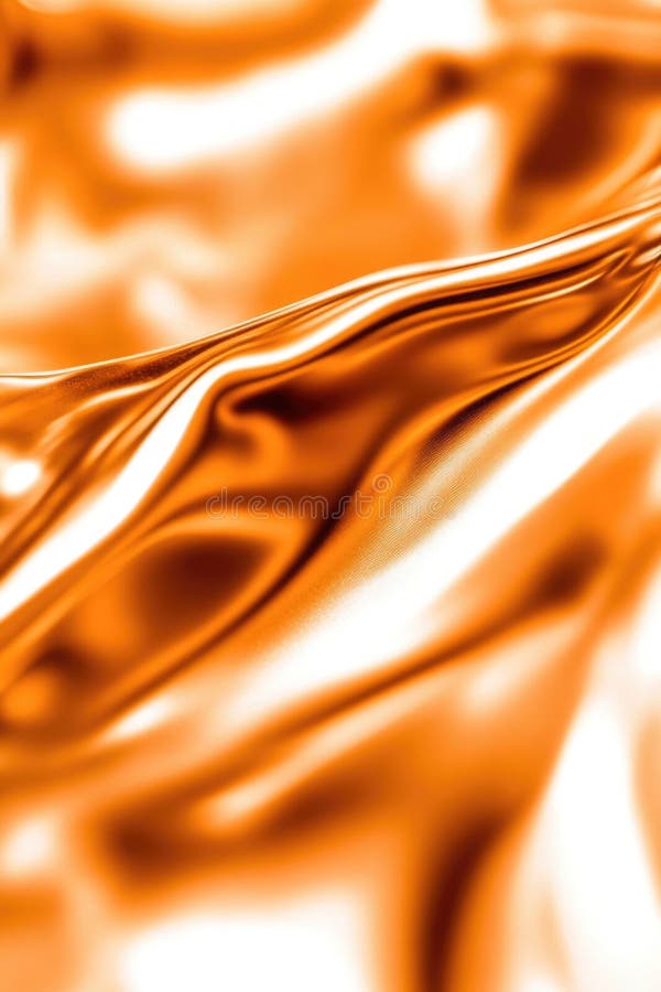 Vibrant Metallic Fabric with Golden Waves Creating Abstract Fluid ...