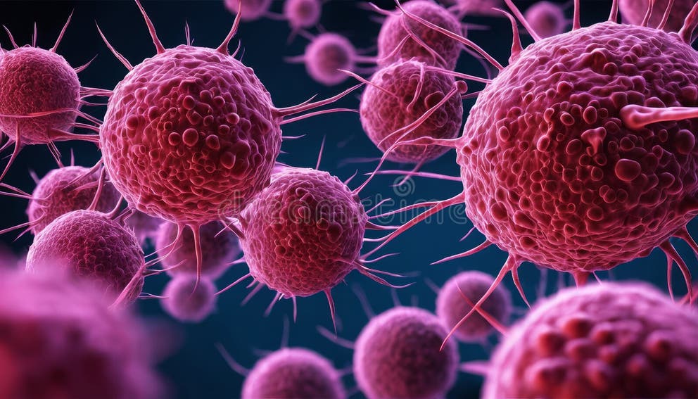 Vibrant Microorganisms Under a Microscope, Showcasing the Beauty of the ...