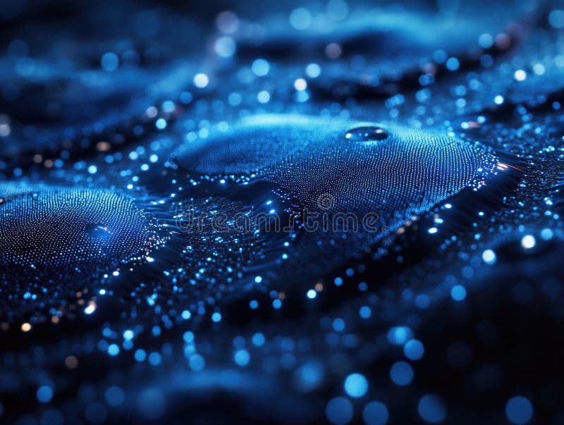 Vibrant Microscopic Cell Imagery with Stellar Effects Stock Image ...