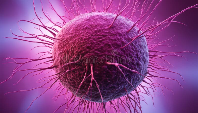 Vibrant Microscopic Life - a Close-Up Look at a Cyanobacteria Cell ...