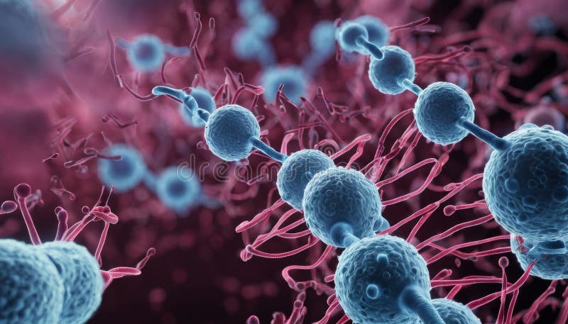 Vibrant Microscopic Life - a Close-up View of Bacteria and Viruses ...